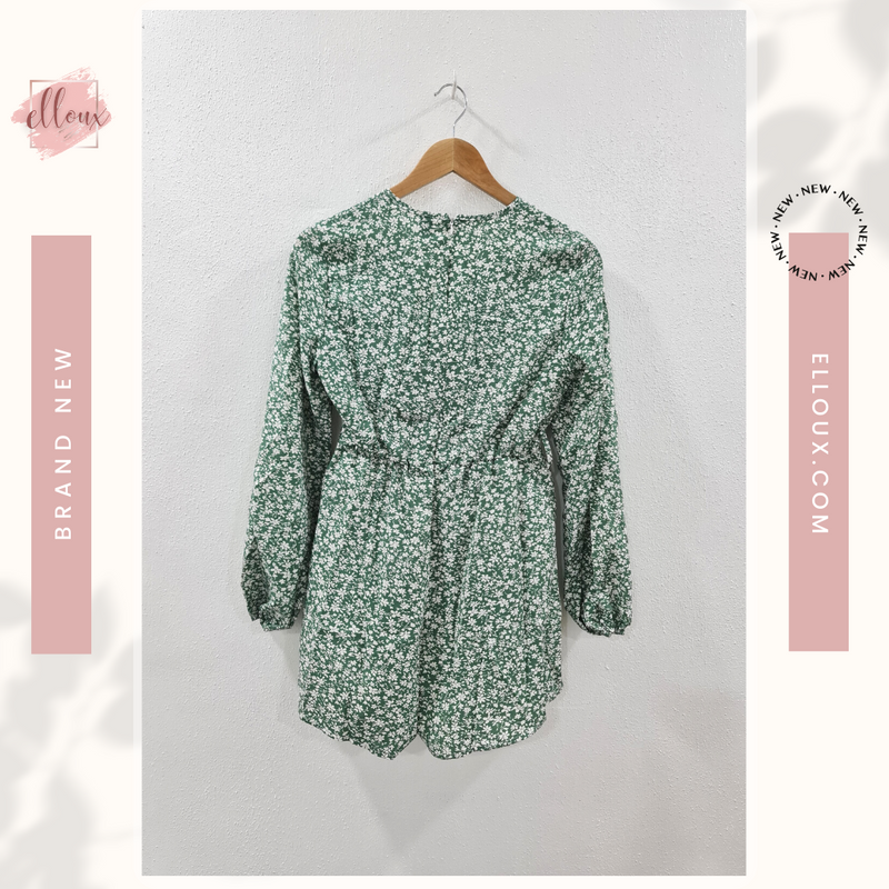 Green Floral Romper – Elloux
