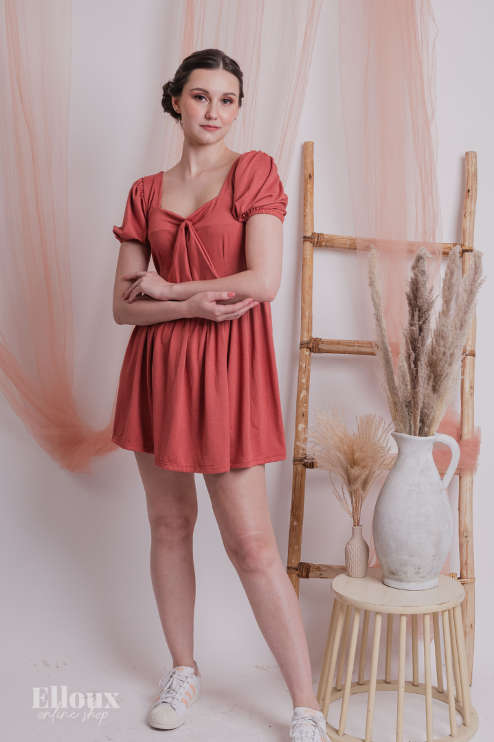 Square Neck Dolly Mini Dress – Elloux Clothing